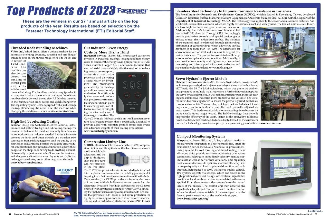A Recap of Fastener Technology’s Top Products of 2023 - International ...